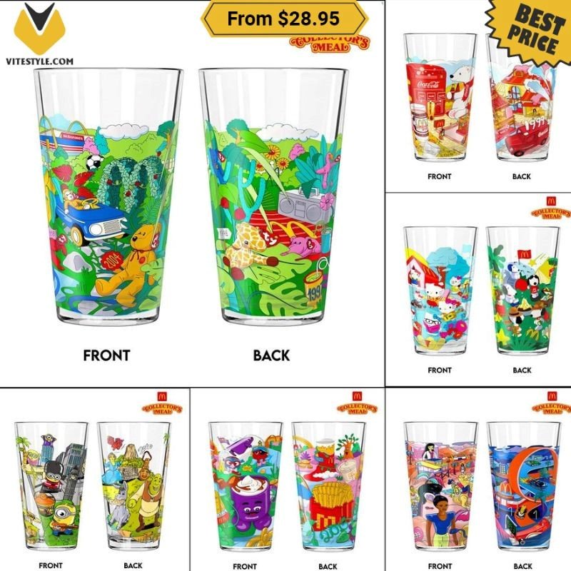 McDonalds Collectors Happy Meal Glass Cups on Sale Now at Vitestyle ...