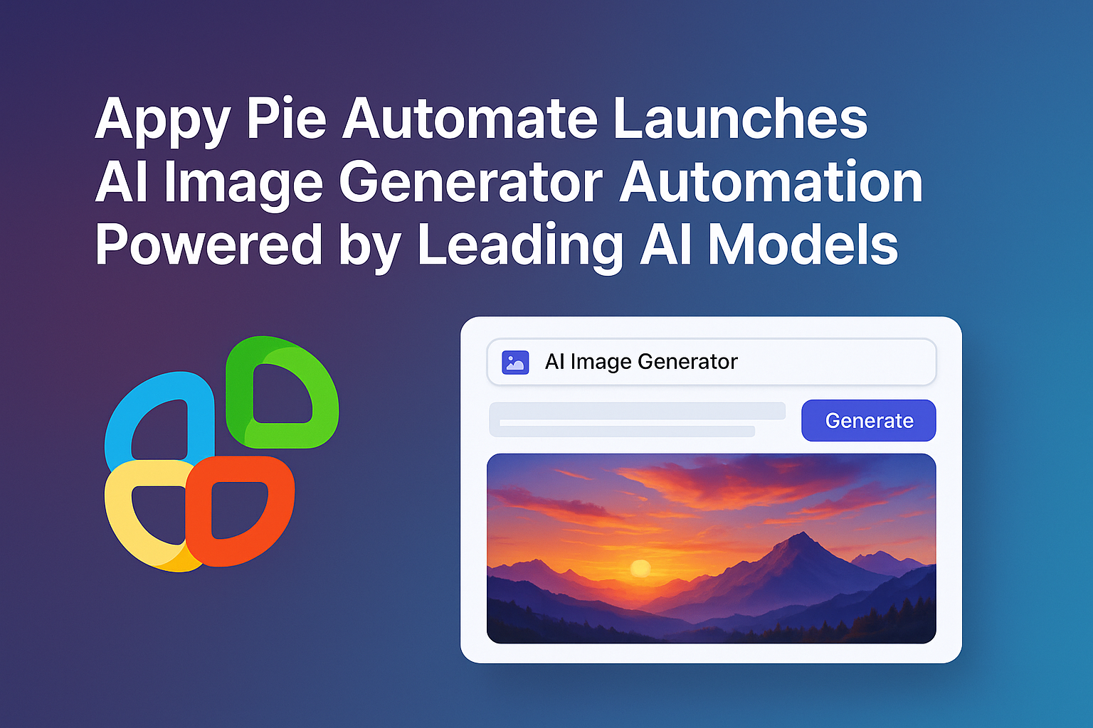Appy Pie Automate Launches AI Image Generator Automation Powered by ...