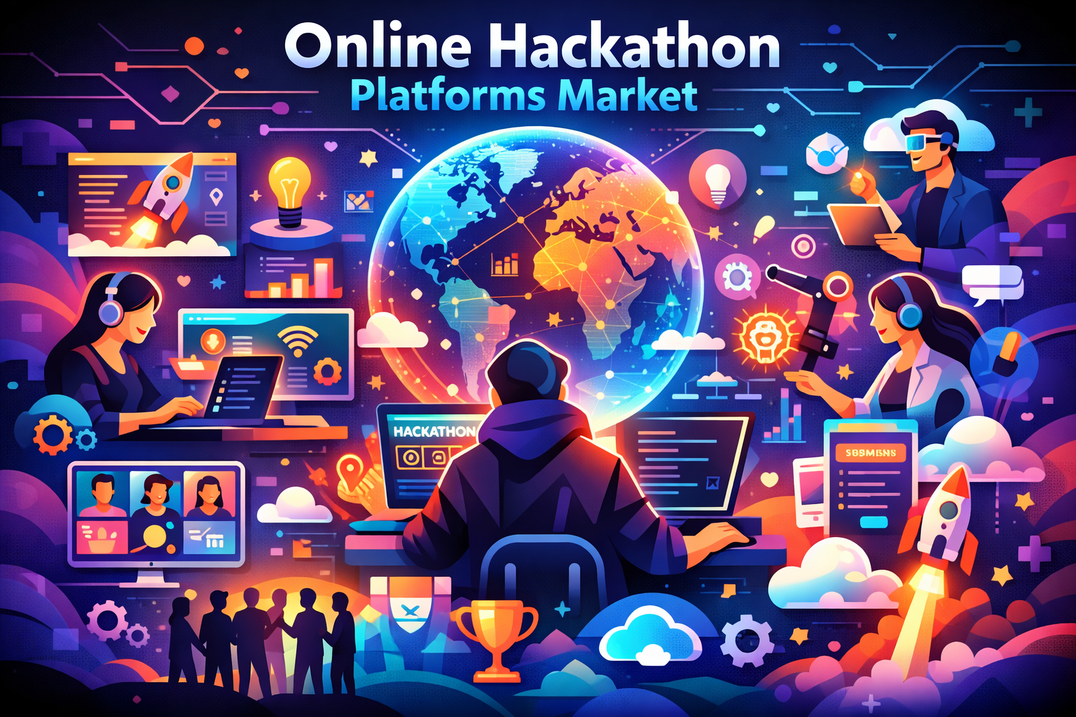 Online Hackathon Platforms Market Hits New High | Major Giants Devpost, HackerEarth, HackerRank ...