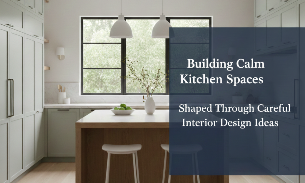 Building calm kitchen spaces shaped through careful interior design ...