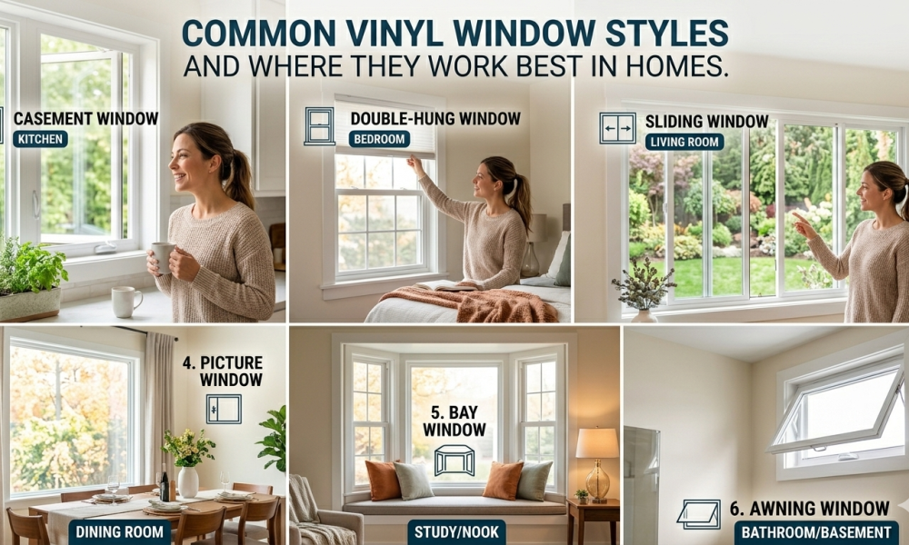 Common Vinyl Window Styles and Where They Work Best in Homes - Newstrail