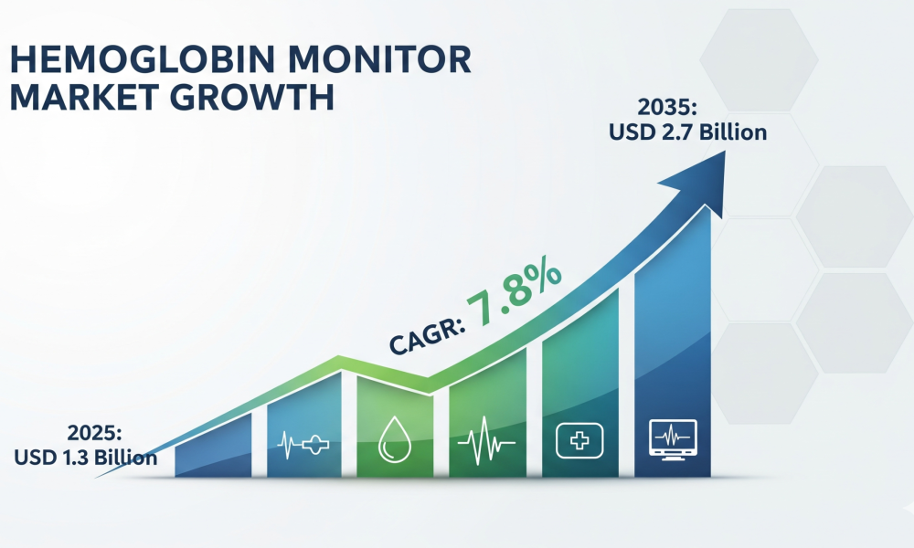 Hemoglobin Monitor Market to Reach USD 2.7 billion by 2035, Fueled by ...