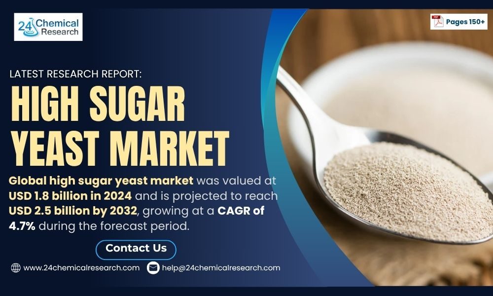High Sugar Yeast Market Report 2025–2032 – CAGR 4.7%, USD 2.5B by 2030 ...