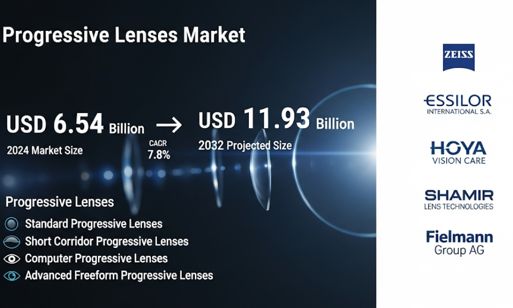 Progressive Lenses Market to Reach USD 11.93 Bn by 2032
