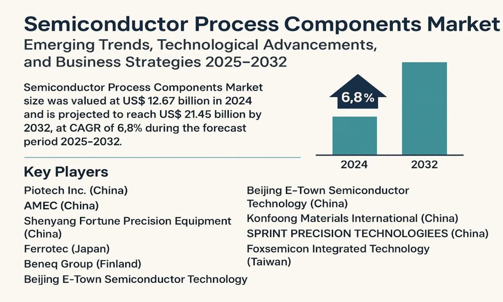 Semiconductor Process Components Market to grow from US$12.67B in 2024 ...
