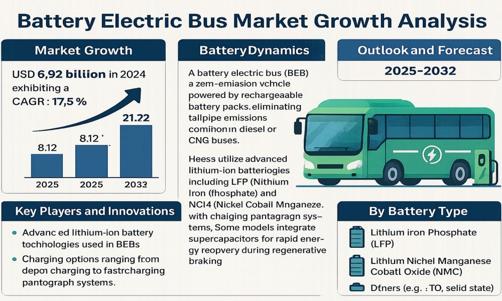 Battery Electric Bus Market Forecast 2025–2032 | Growth Analysis, Key ...
